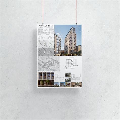 Architecture Presentation Board Templates Canva A0 Presentation Board