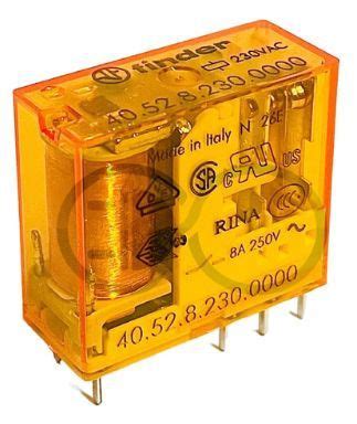 Реле Finder 40 52 8 230 0000 8A 220 VAC купить по выгодной цене в