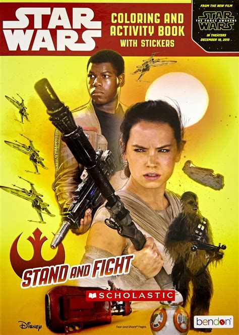 Star Wars Force Awakens Colouring Activity Book Stand And Fight