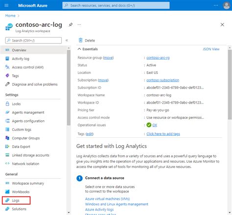Enable Log Analytics For A Packet Core Instance Azure Private 5g Core Preview Microsoft Learn