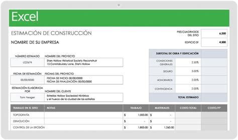 Plantillas de estimación de construcción gratuitas Smartsheet
