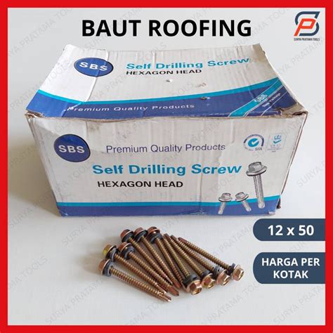 Jual Baut Rangka Baja Ringan 12x50 Per Kotak Skrup Roofing 12 X 50 Mm