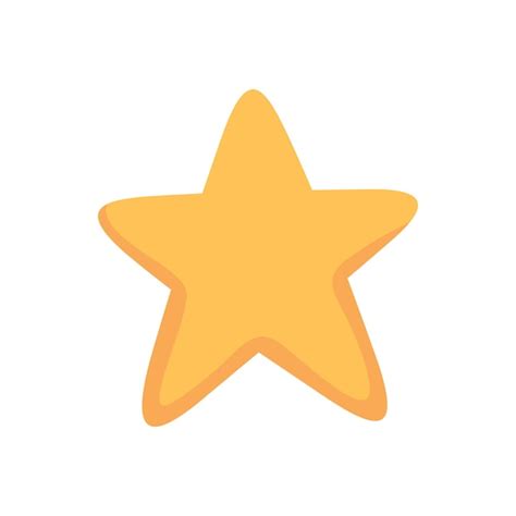 Ilustración vectorial del icono de estrella de dibujos animados