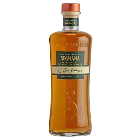 Grappa Segnana Riserva Alto Rilievo Invecchiata In Botti Da Whisky