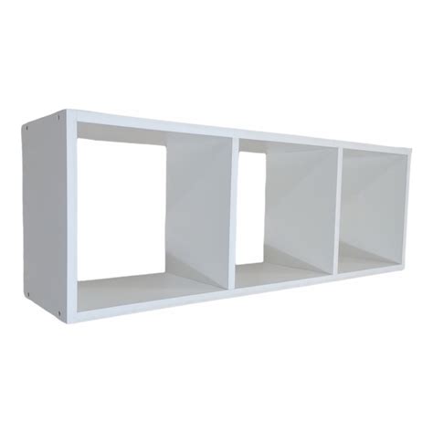 Nicho Triplo Branco 90x40x20 100 Mdf Suporte Invisível Shopee Brasil
