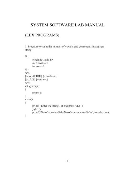 pdf sample lex and yacc programs dokumen tips