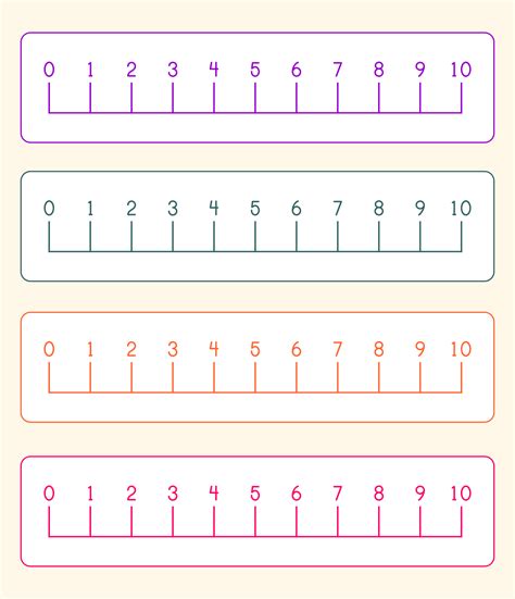 Printable Blank Number Lines