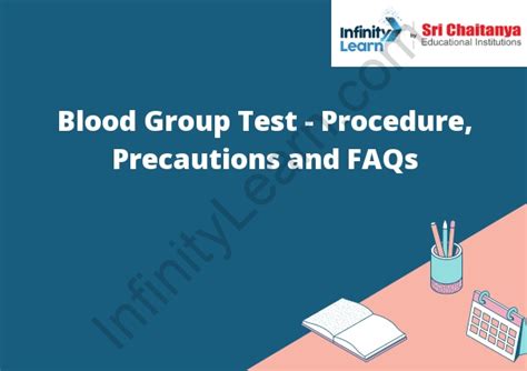 Blood Group Test Procedure Precautions And FAQs Infinity Learn By