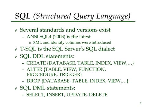 ppt lecture 5 sql server 2005 powerpoint presentation free download id 455180