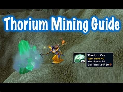 Thorium Ore Arcane Crystal Farm Guide World Of Warcraft YouTube