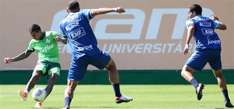 Dudu e Bruno Rodrigues Palmeiras goleia São Bento em jogo treino PTD