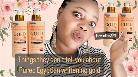 Revealed Skin Whitening Results Of Purec Egyptian Whitening Gold Youtube