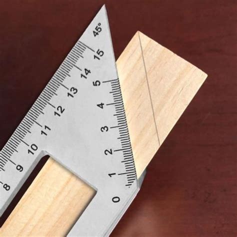 Règle équerre multifonctionnelle de 45 90 degrés traceur de bois outil