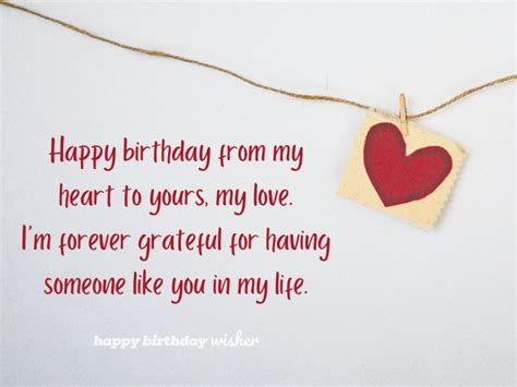 61 Heart Touching Birthday Wishes For Lover Happy Birthday Wisher