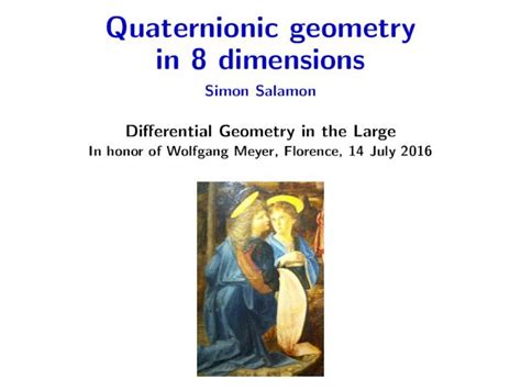 pdf quaternionic geometry in 8 dimensions · quaternionic geometry in 8 dimensions simon