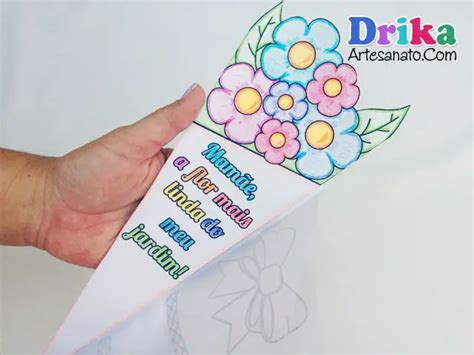 Lembran A Escolar Buqu De Flores Para O Dia Das M Es