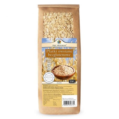 Płatki owsiane bezglutenowe Jumbo 500g Pięć Przemian