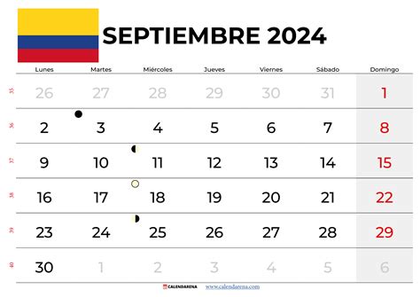 Calendario Septiembre Colombia Festivos De Allina Roxanna
