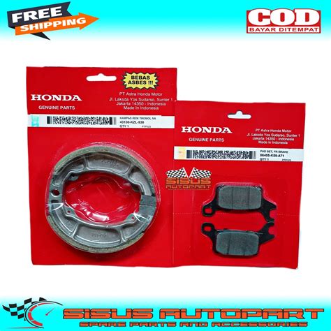 Jual KAMPAS REM GENIO KAMPAS REM SET DEPAN BELAKANG GENIO BEAT ESP