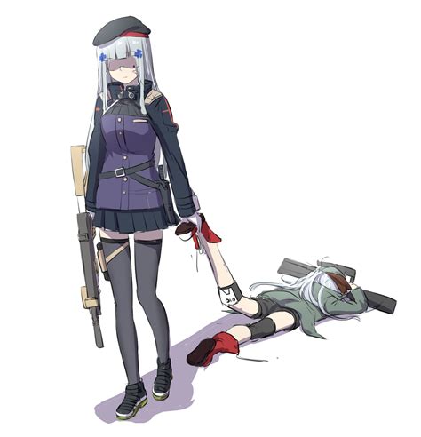 Hk416 And G11 Girls Frontline Drawn By Xiujia Yihuizi Danbooru