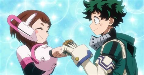My Hero Academia Nova Arte Oficial Mostra A Uraraka E Deku Juntos