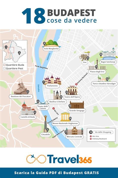 Mappa Principali Attrazioni E Monumenti Di Budapest Prague Travel