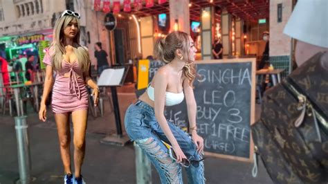 4k Thailand Bangkok Khaosan Road Midnight Scenes So Many Pretty