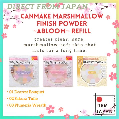 Canmake Tokyo Face Marshmallow Finish Powder Abloom Refill 4g With