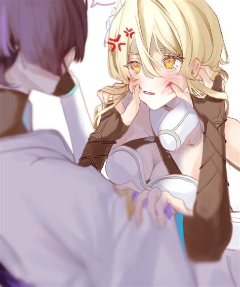 Lumine And Scaramouche Genshin Impact Drawn By Nani Yue