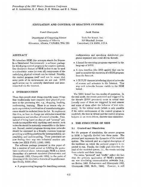 simulation and control of reactive systems ieee conference publication ieee xplore