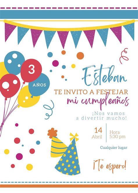 Total 64 images como aser una invitación de cumpleaños Viaterra mx
