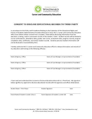 Fillable Online CCE Student Disclosure Form 7252013 A Docx Fax Email