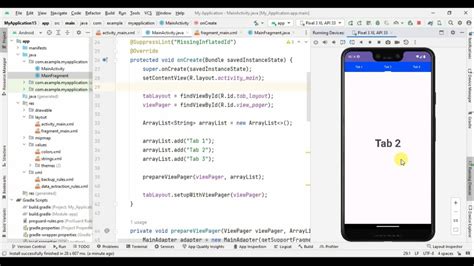Tablayout With Viewpager In Android Studio With Java YouTube