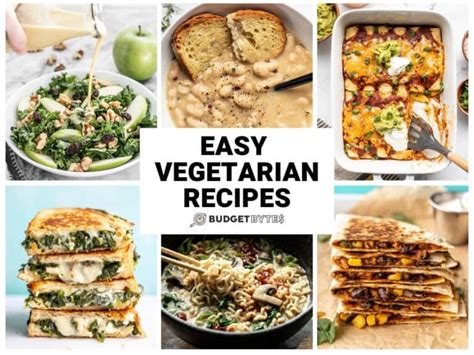Easy Vegetarian Recipes Budget Bytes