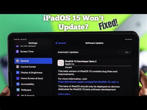 Ipad Won T Update To Ipados Here S Fix Youtube