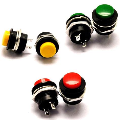 Jual TOMBOL PUSH RESET BUTTON ON SAKLAR SWITCH PUSH ON R13 507 16mm Di