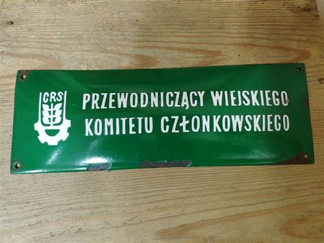 Tabliczka PRL Łąg Kup teraz na Allegro Lokalnie