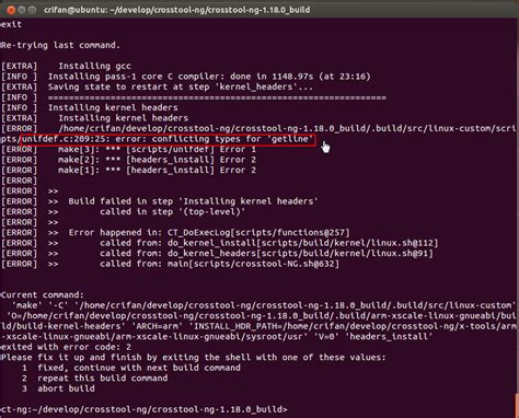 scripts unifdef c 209 25 error conflicting types for getline 在路上