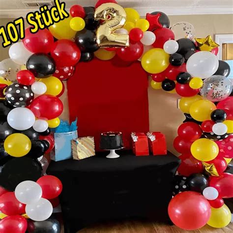 107 TEILIG LUFTBALLONS SET Happy Birthday Geburtstag Girlande Party