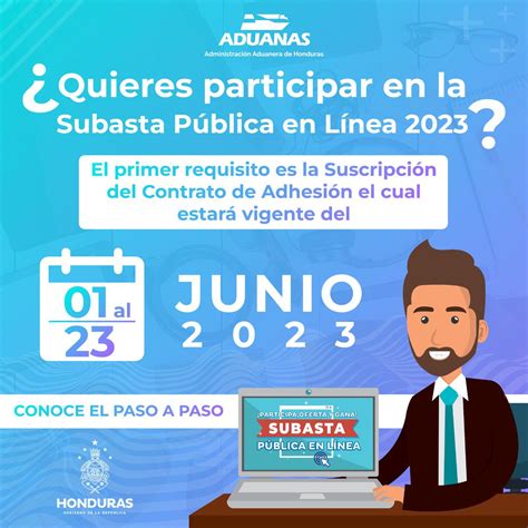 Aduanas Honduras on Twitter Para participar en la Subasta Pública en