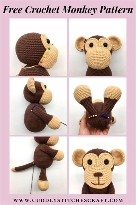 Free Crochet Monkey Pattern Free Amigurumi Monkey Pattern
