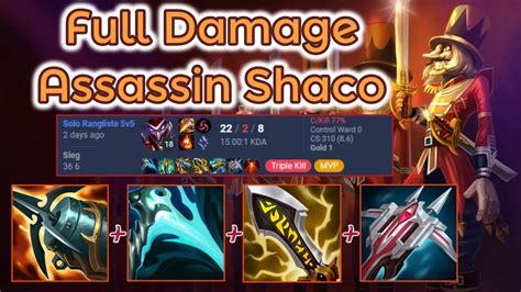 Full Crit Shaco Ranked Pres Shaco League Of Legends Full Gameplay