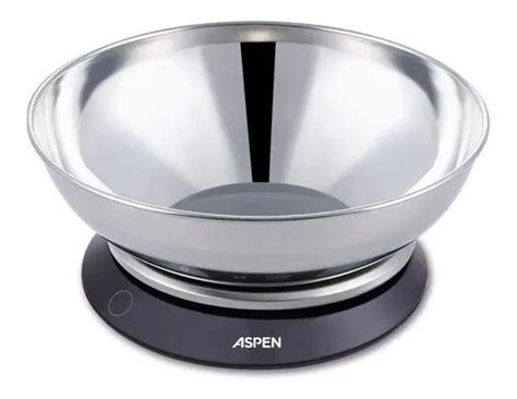 Balanza De Cocina Aspen Bc 210 Digital Recipiente Acero