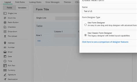 Clear A Table With Javascript In A Web Form Laserfiche Answers