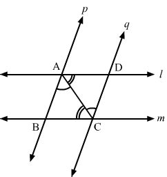 In The Given Figure Two Parallel Line L And M Are Intersected By Two