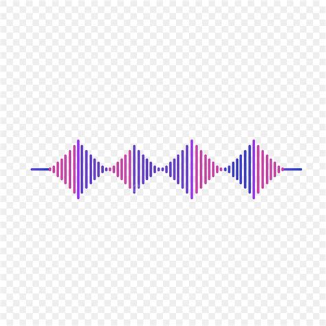 Signo De Onda De Sonido De Audio Colorido PNG Señal De Onda Colorida