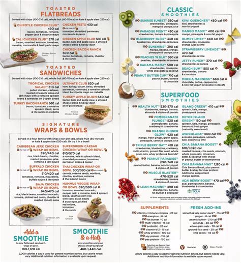 Tropical Smoothie Cafe Sunrise Sunset Nutrition Facts Besto Blog