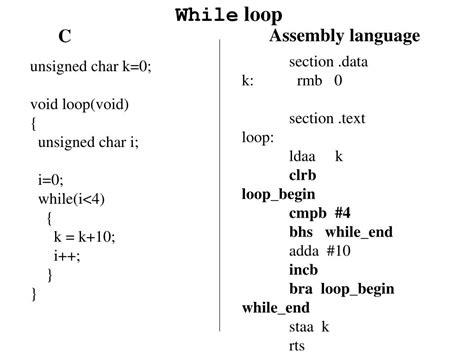 ppt frequently used operations in c and assembly language powerpoint presentation id 3991264