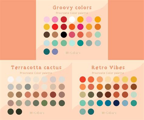 Mega Color Palette Bundle Procreate 450 Colors 15 Palettes Etsy