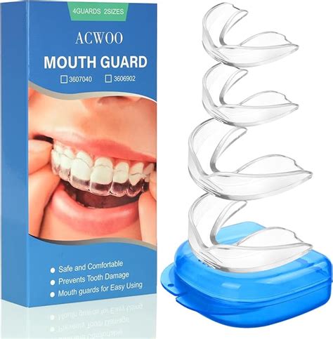 ACWOO Bite Bruxismo Notturno Automodellante 4 X Denti Proteggi Denti